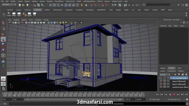 دانلود آموزش Digital Tutors Creating Fire And Smoke Using Maya Fluid Effects نماشا