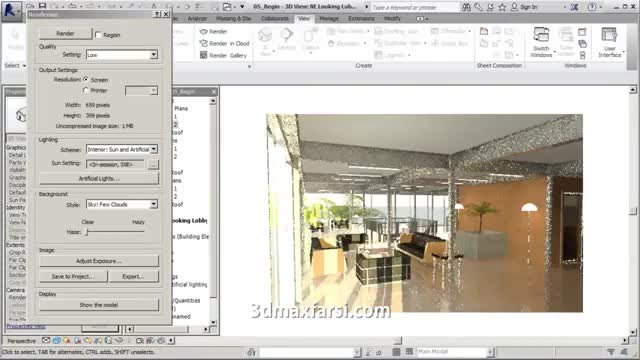 دانلود آموزش Your First Day Rendering in Revit - نماشا